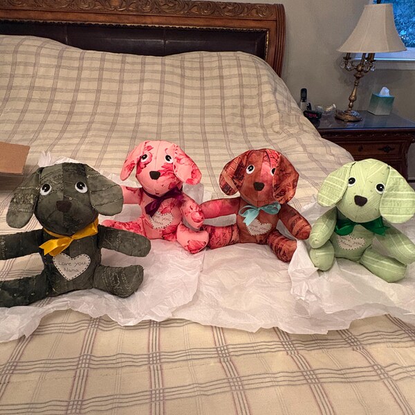 Memory Dog/puppy/stuffed Animal/custom Made/from Shirt/in Memory Of ...