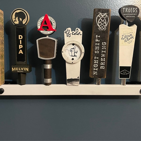 Tap Handle Wall Display (stand Off) - Holds 7 Tap Handles - 24" Wide - Etsy
