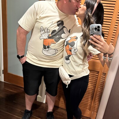 Custom Mickey and Minnie Mouse Kiss Shirts, Mickey & Minnie Mouse Sweet ...