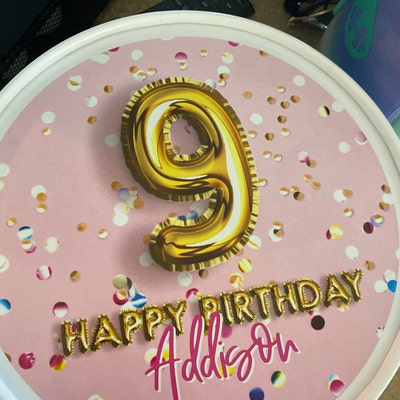 Birthday Gift Box Birthday Gifts for Her White Confetti Happy Birthday ...