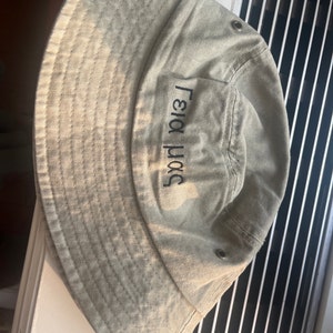 Customized Embroidered Bucket Hat Custom Text Embroidery Bucket Hat ...