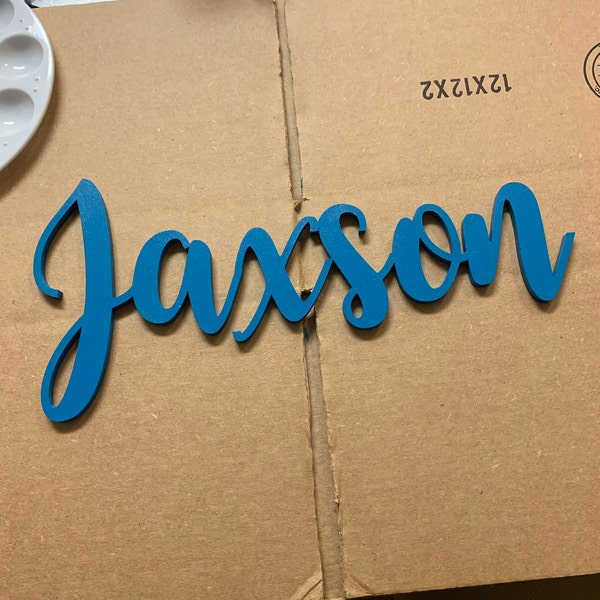 Custom Wood Name Sign - Wooden Name Sign - Nursery Name Sign - Name ...