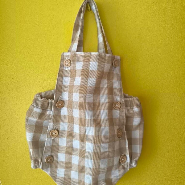 Baby Overalls Sewing Pattern & Tutorial: Easy Playsuit (PDF Download ...