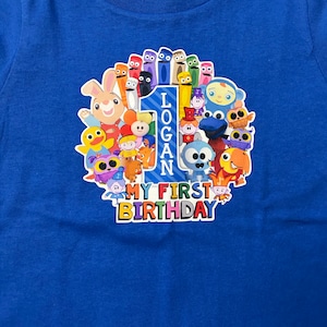 Color Crew Babyfirsttv Birthday Personalized Table Centerpiece - Etsy