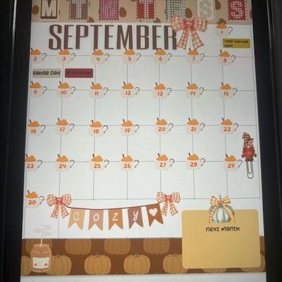 Mini Calendars Sticky Notes - Etsy