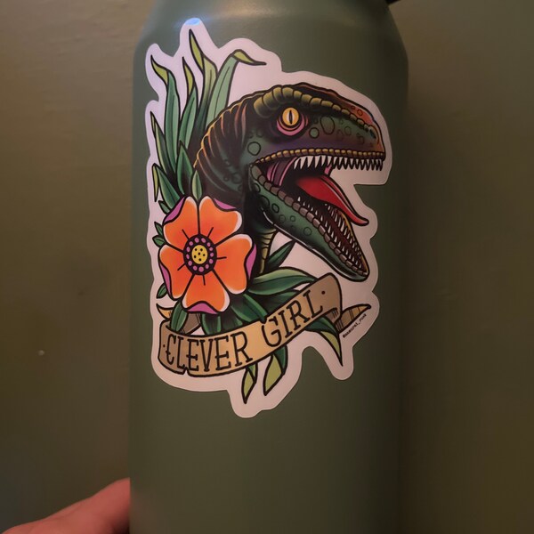 Clever Girl Sticker - Vinyl Sticker - Tattoo Flash - Etsy