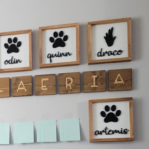 Paw Print Sign, Dog Sign, Pet Sign, Animal Sign - Etsy