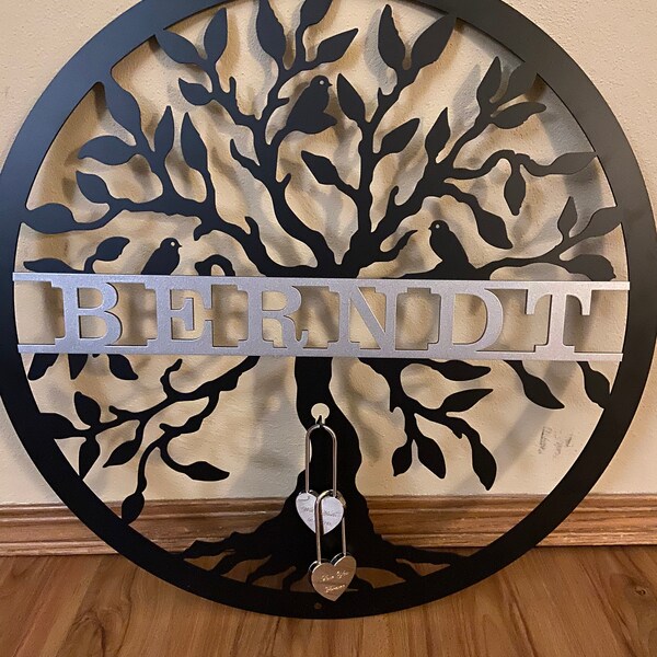 Unity Love Locks Tree - 2 Color, Love Lock Ceremony, Unity Wedding ...