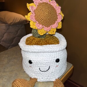 Crochet Sunflower in a Pot PATTERN Amigurumi Crochet - Etsy