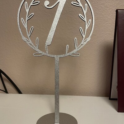 Tall Table Numbers Gold Table Numbers Tall Numerical Wood Table Number ...