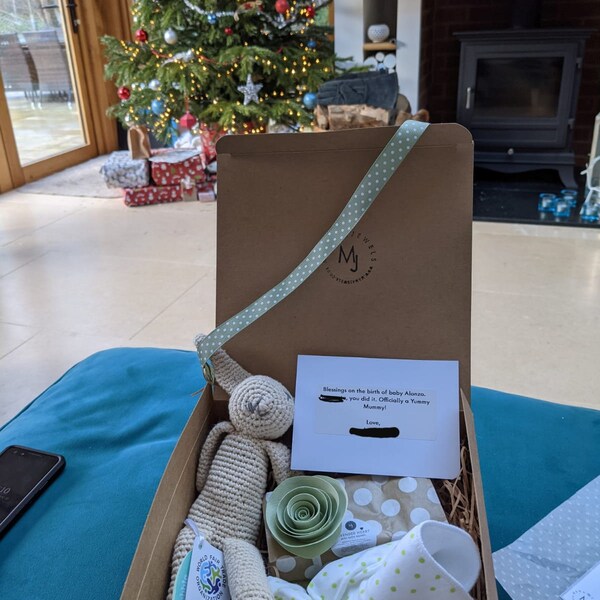 Self Care Grief Sympathy Gift Hamper | Hug in a Box | Peace Candle Blue ...