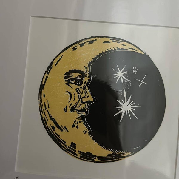 Lino Print, Leopard. Wild Cat Wall Art.original Wildlife Artwork.safari ...