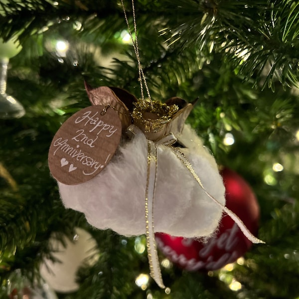 Okra Angel! Christmas Bows, Okra Pod Ornament, Southern Decor, Angel ...