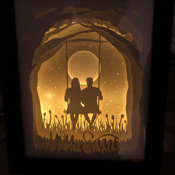 Love Shadow Box Svg Bundle, Valentines Day Shadowbox Svg Files, Wedding ...