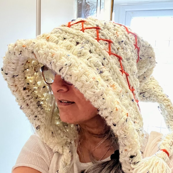 Elwyn Hood Crochet Pattern, Pixiecore Hood, Crochet Hat Pattern ...