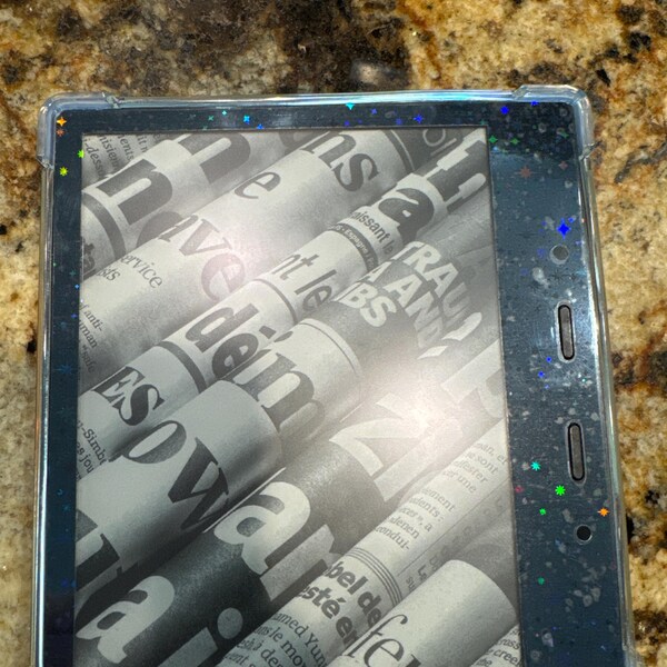 Holographic Stars E-reader Skin, Removable Kindle Paperwhite, Adhesive ...