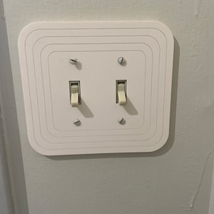 Retro Rounded Corner Triple Light Switch Plate Cover - Etsy