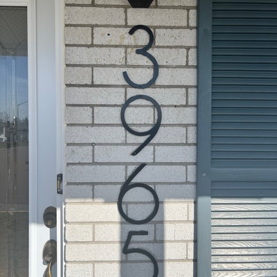 CLASSIC MODERN House No. Letters in White for Number Add On, Address ...