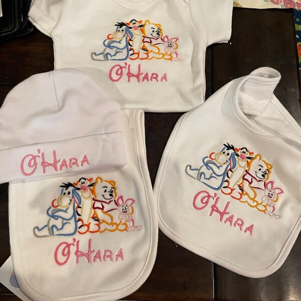 Winnie the Pooh Friends Embroidery Design: Eeyore, Tigger, Piglet (PES ...