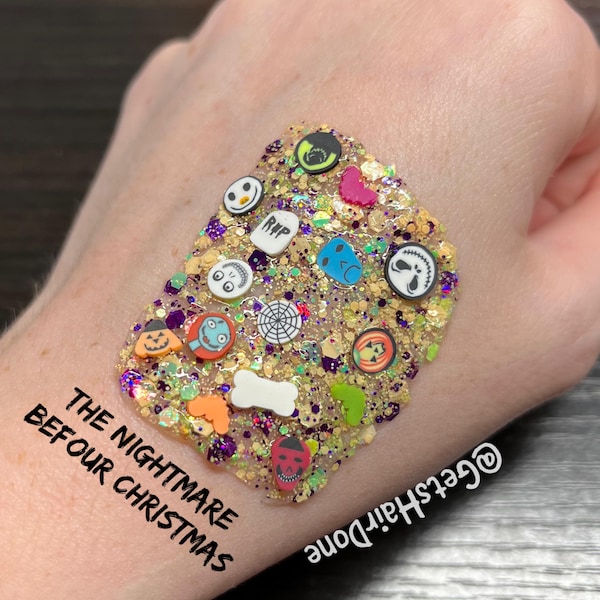 Middle Finger Silver Holographic Shape, Chunky, Confetti, Resin Fillers ...