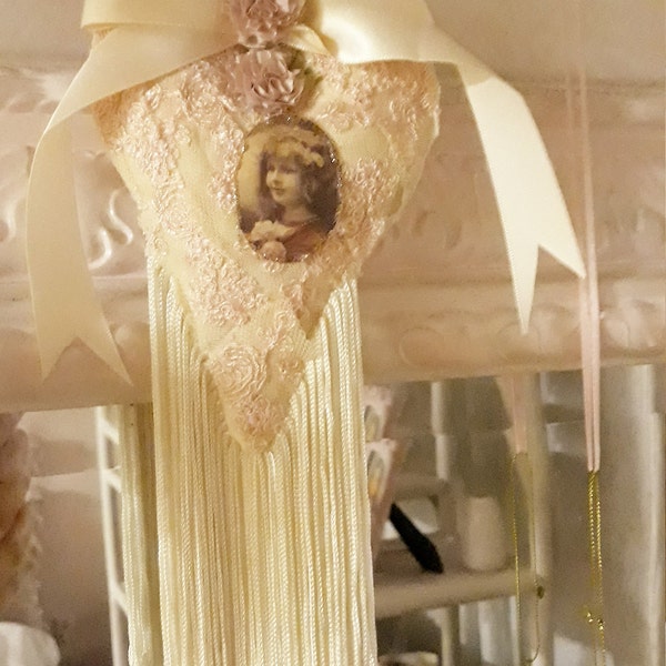 Antique Holy Card Madonna/child/ornament/gift Topper/gift/room Decor - Etsy