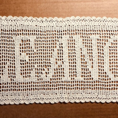 Crochet Initials in Filet Crochet PATTERN 5009 Taken From a 1950s ...