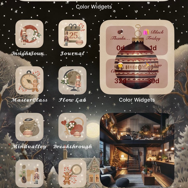 Christmas App Icons, Ios Icons Festive, Aesthetic Christmas Iphone ...