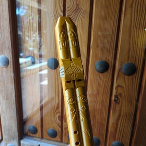 3D Printed Triple Flute Key of A Native American Style - Etsy