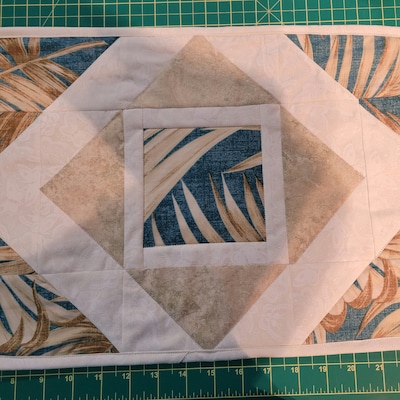 Quilted Table Runner Pattern Random Windows Table Runner - Etsy