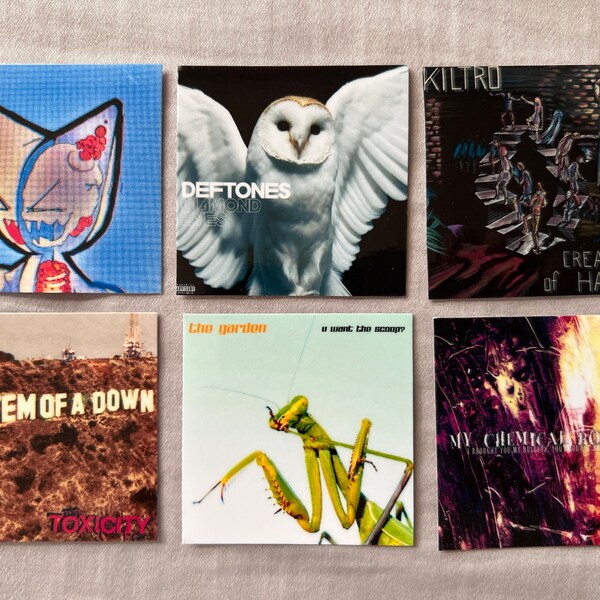 Custom Album Cover Sticker Pack | Albums of Your Choice | Gift for ...