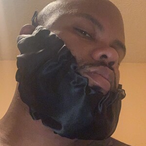 Buy 3 Get 1 Free Sale| Satin Lined Beard Bonnet, Beard Rag, Beard Guard ...
