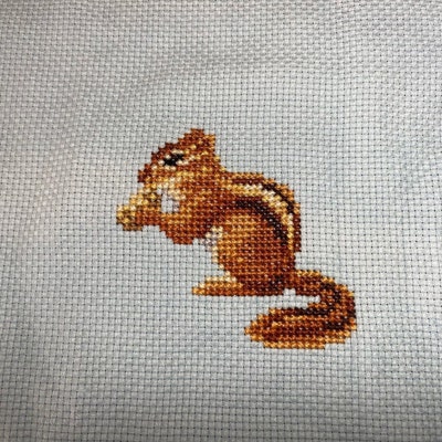 Cross Stitch Pattern chipmunk DMC Chart Embroidery Printable PDF ...