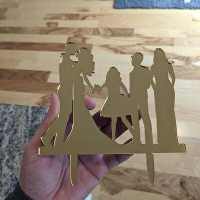 Family Cake Topper, Family Wedding, Family Topper, Wedding Cake Topper ...