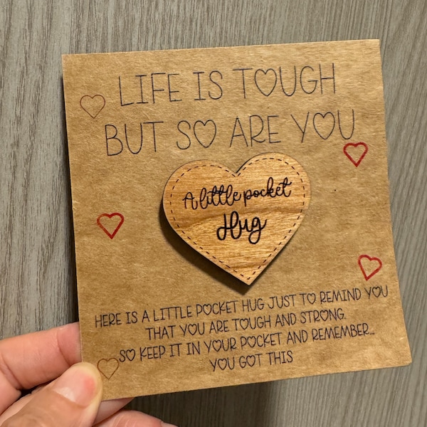 Personalised Pocket Hug - Little Pocket Hug | Gift for Friends | Tough ...