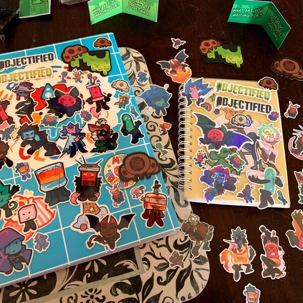 Objectified Comic Stickers [fight or Flight Collection] - Etsy
