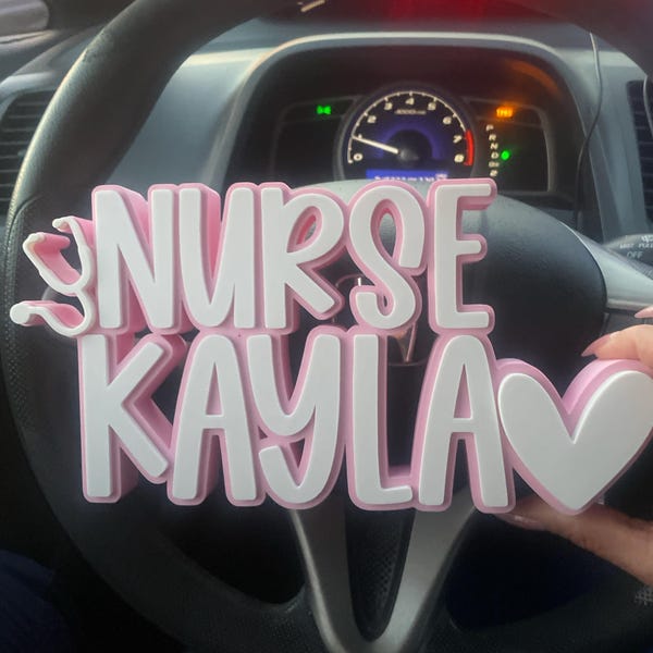 Personalized Desk Name Plate, Nurse Name Sign, RN Name Plate, Medical ...