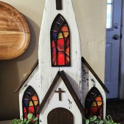 White Primitive Church - Etsy