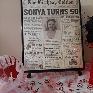 1934 Birthday NEWSPAPER Poster 1934 Newspaper Facts for | Etsy