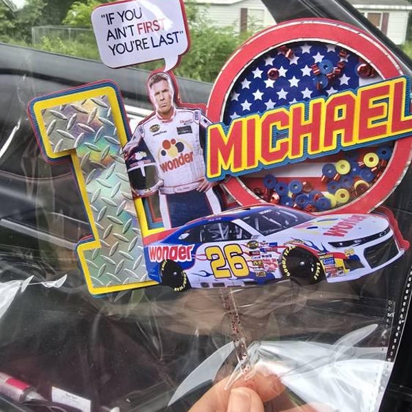 Talladega Nights: the Ballad of Ricky Bobby Custom Cake Topper Shaker ...