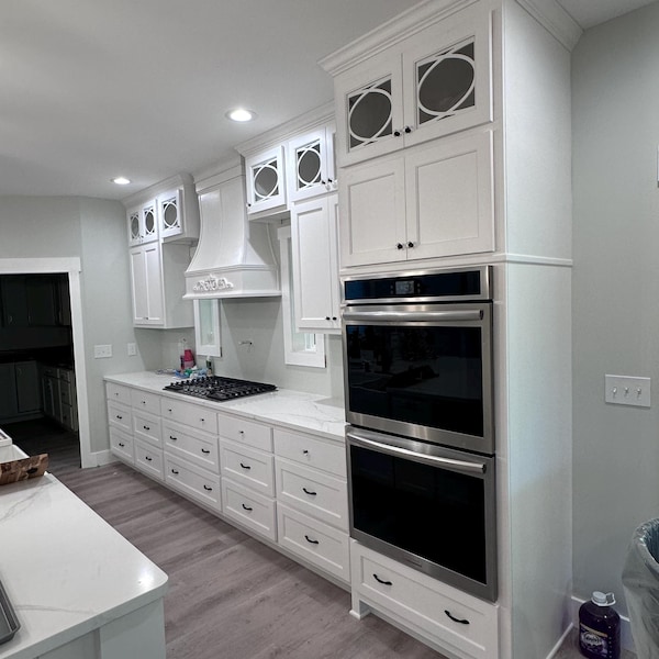 CUSTOM MULLION INSERTS - Kitchen Cabinet Doors - Glass or Flat Panel ...