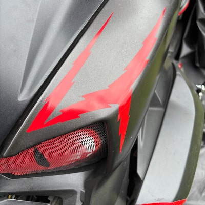 3 Down Biker Wave Decals for Prescott Wheel Hub Caps and Hood Accent ...