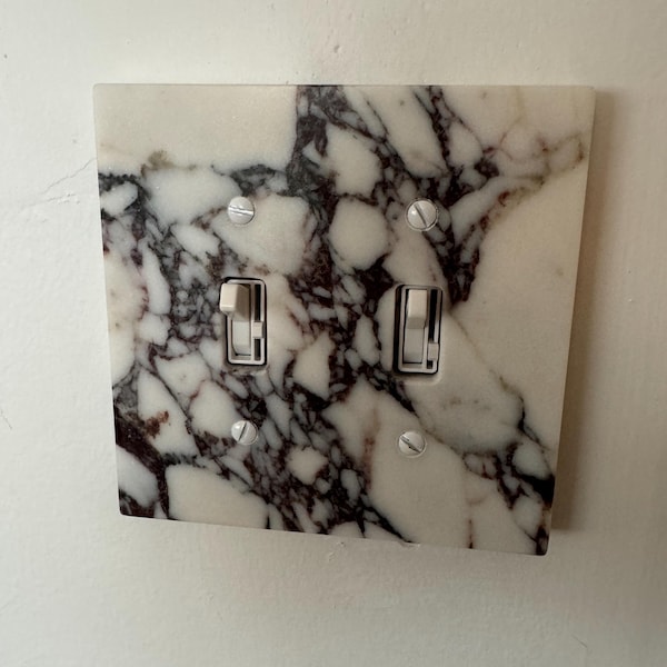 RAINBOW Marble Light Switch Plate Cover, 1-toggle Light Switch Plate - Etsy