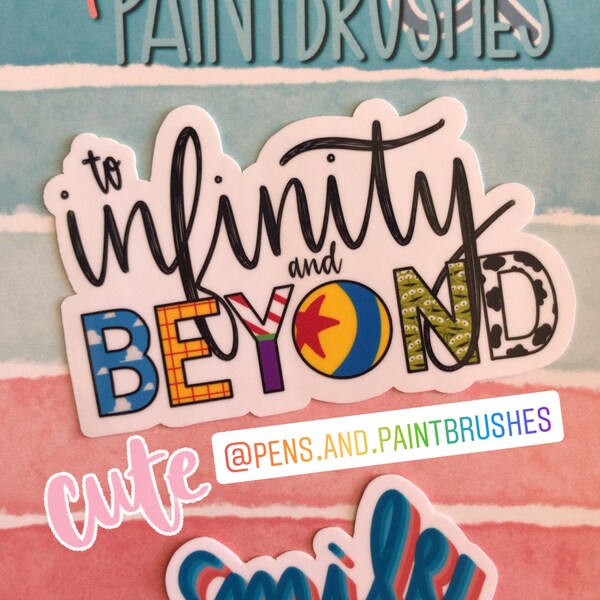 To Infinity and Beyond Sticker Toy Story Sticker Disney Sticker Pixar ...