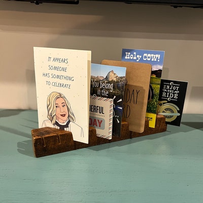 Wood Greeting Card/post Card/photo Holder/ Display Made From Rescued ...