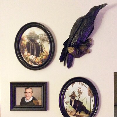 Crow Art, Raven, Rustic Fall Decor, Wiccan Home Decor, Crows Art Print ...