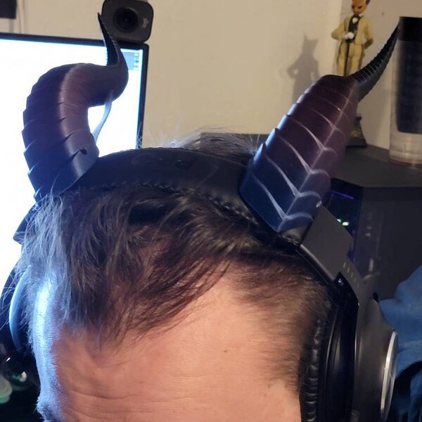 Dragon Horns for Headset 3D Printed Horns for Headphones Satyr Horn ...