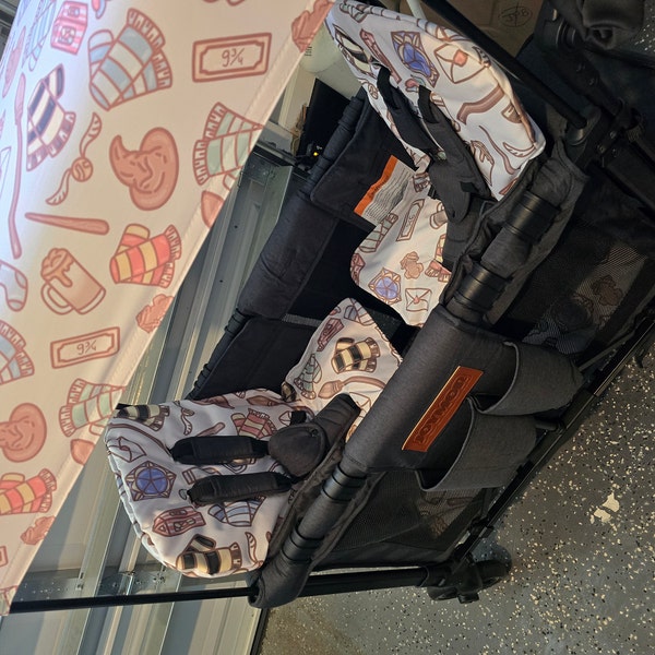 Made to Order- Horror Friends Halloween Wagon Canopy, Seat Covers for ...