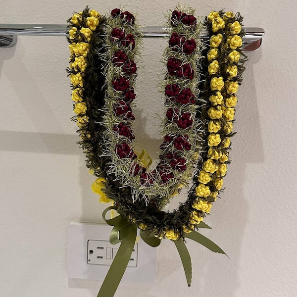 Choose Your Color 36" Crochet Pikake Lei - Hawaiian Style Flower Lei - Etsy