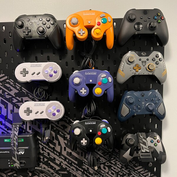 Nintendo Gamecube Controller Mount Display for IKEA Skadis and Uppspel ...