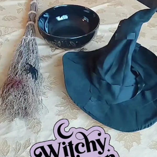 Unisex Adult Tattered Witch Wizard Scarecrow Hat Pointed Sorting ...